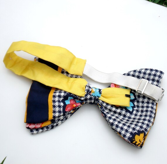 1980s French Silk Bow Tie - Michael Axel Paris, - Gem