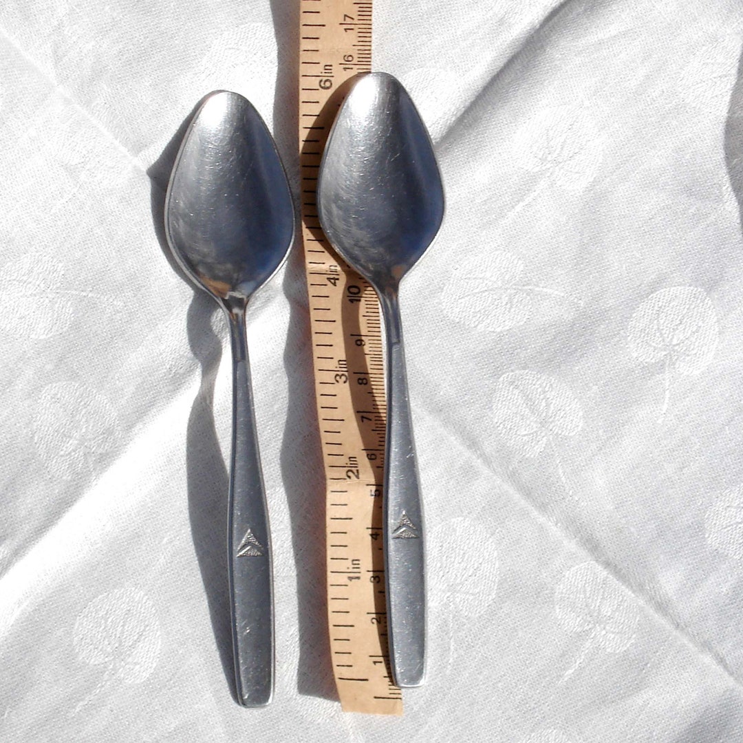 Pair of Stainless Steel Delta Airline Spoons - Mid Century, Rogers ...