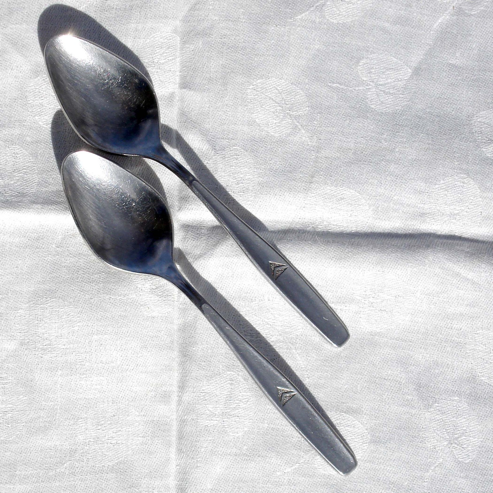 Pair of Stainless Steel Delta Airline Spoons Mid Century - Etsy