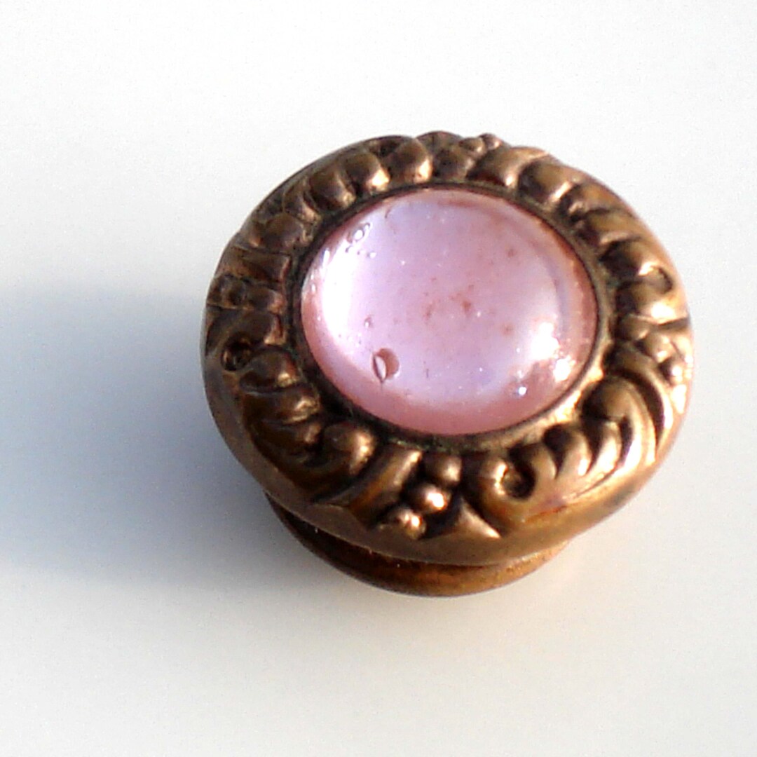Victorian Collar Button - Saphiret Glass - Etsy