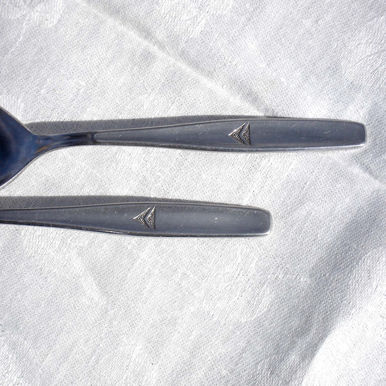 Pair of Stainless Steel Delta Airline Spoons Mid Century - Etsy