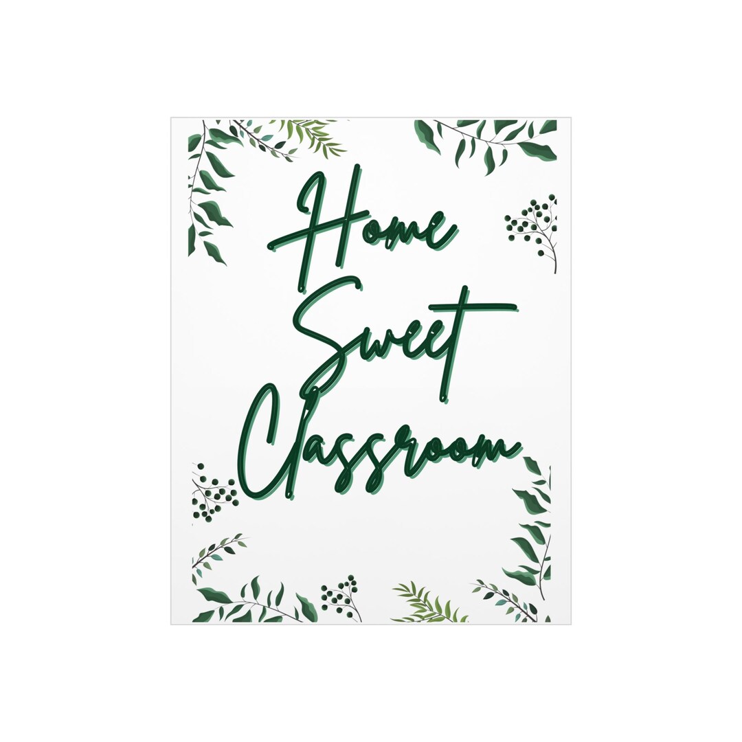 Home Sweet Classroom Foam Board - Etsy