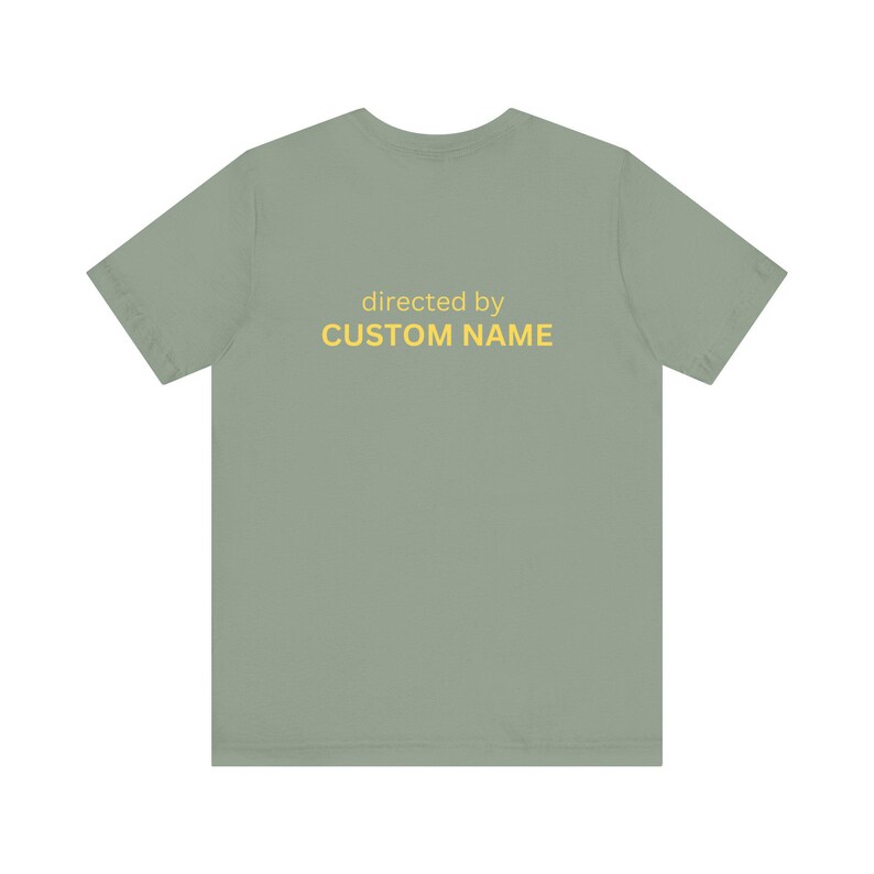 Personalized Directed by Shirt Custom Shirt Actor Shirt Cinema Movie ...