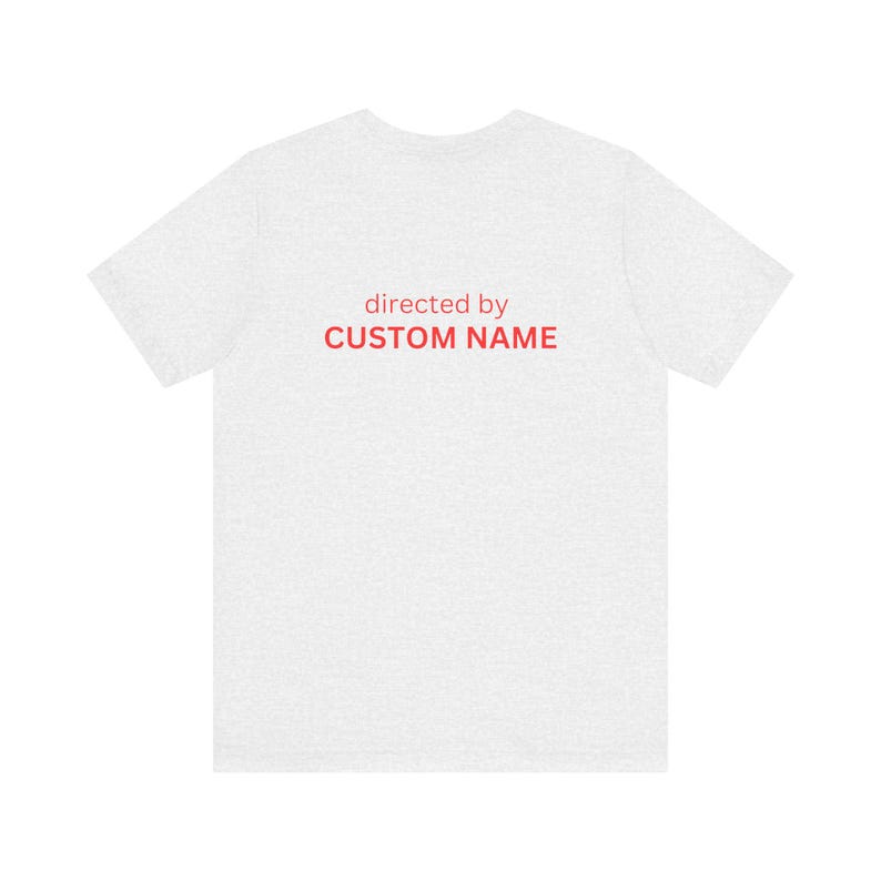 Personalized Directed by Shirt Custom Shirt Actor Shirt Cinema Movie ...