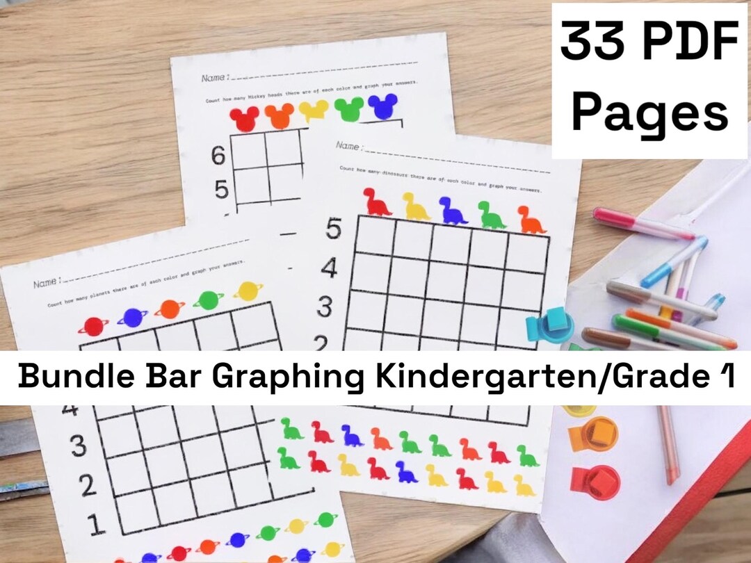 Bundle Bar Graphs, Kindergarten/grade 1 - Etsy