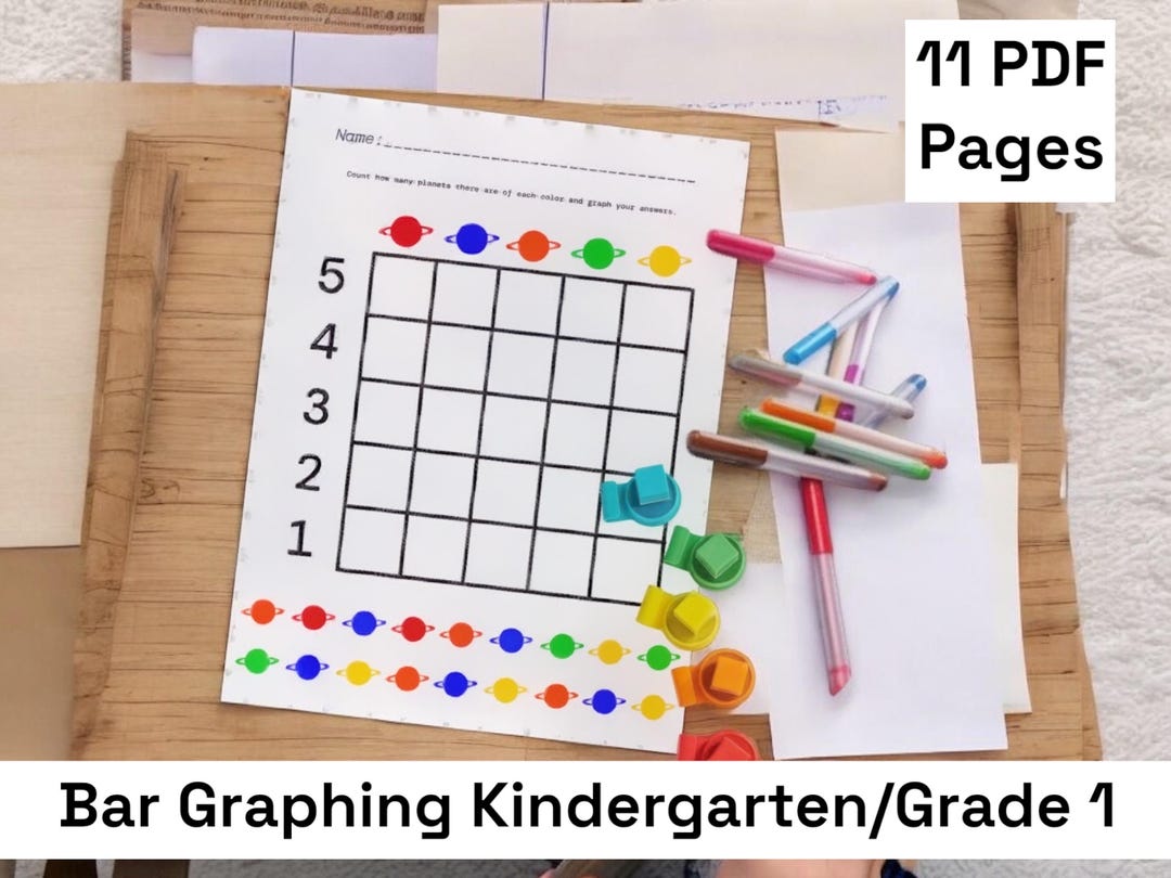 Bar Graph Planets, Kindergarten/grade 1 - Etsy