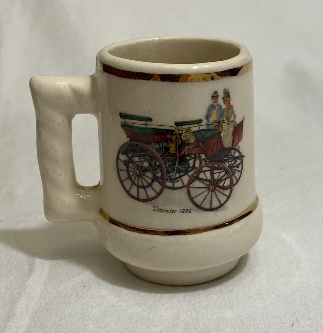Prince William Ware England Daimler 1886 22kt Gold Rim Shot Glass/stein ...