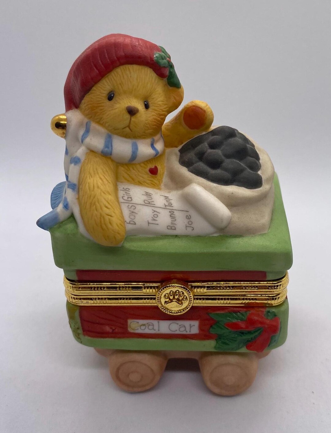 Cherished Teddies Enesco Train Coal Car #464031 - Etsy
