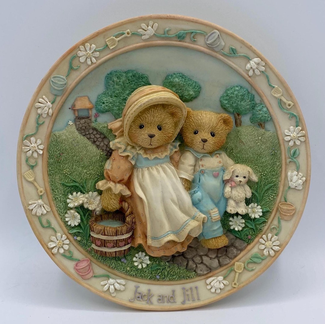 Cherished Teddies Enesco Jack & Jill 3D Plate #114901 - Etsy