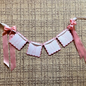 Custom Embroidered Baby Name Banner - Etsy
