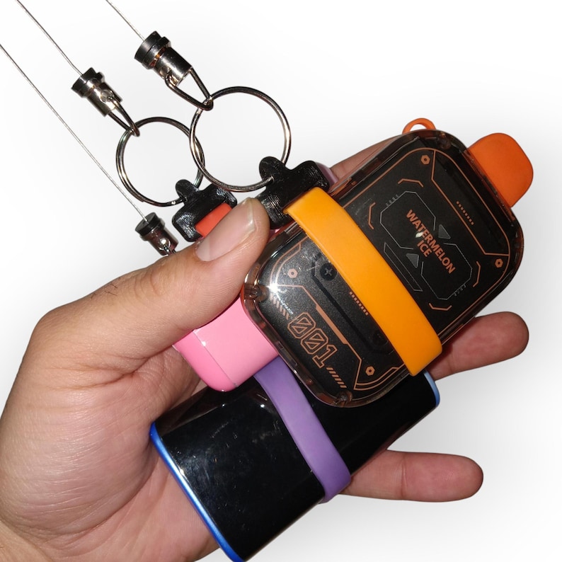 Vape Keychain W/ Badge Reel (vape Leash) (medium) EDC - Etsy