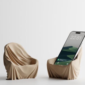Geometric 3D Printed Phone Stand | Seraphon Design | Modern Minimalist ...