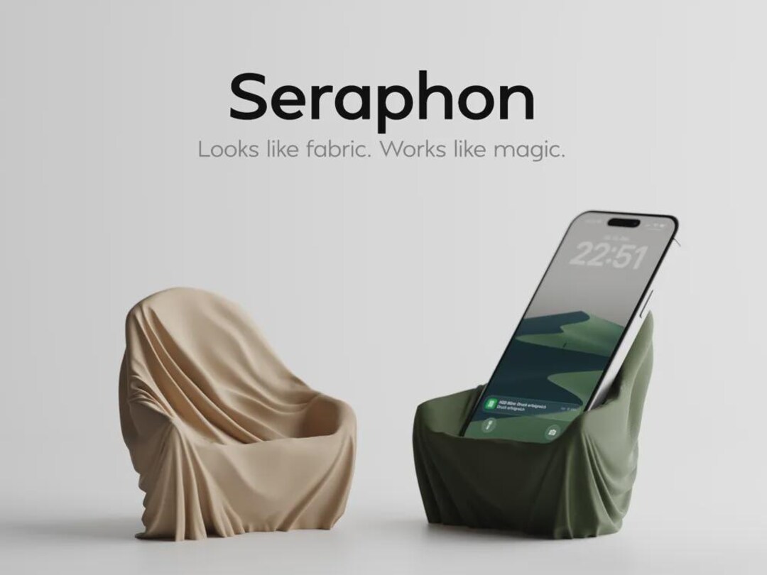 Geometric 3D Printed Phone Stand | Seraphon Design | Modern Minimalist ...