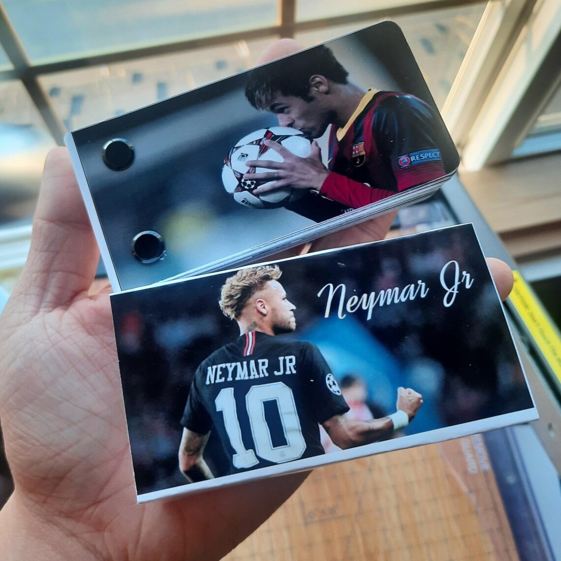 Neymar Flipbook: Handmade Soccer Animation Gift - Etsy