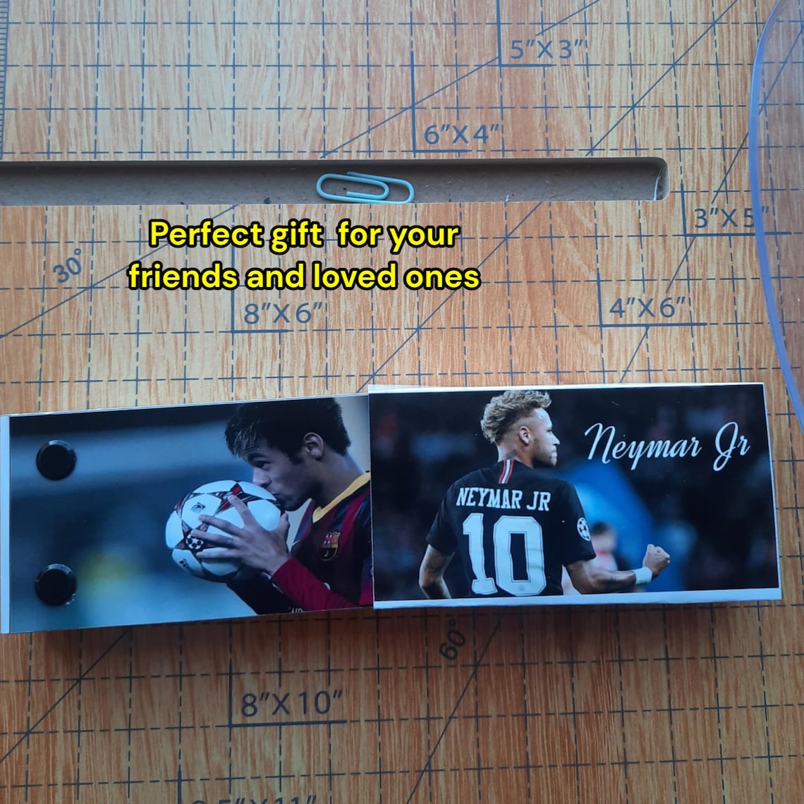 Neymar Flipbook: Handmade Soccer Animation Gift - Etsy
