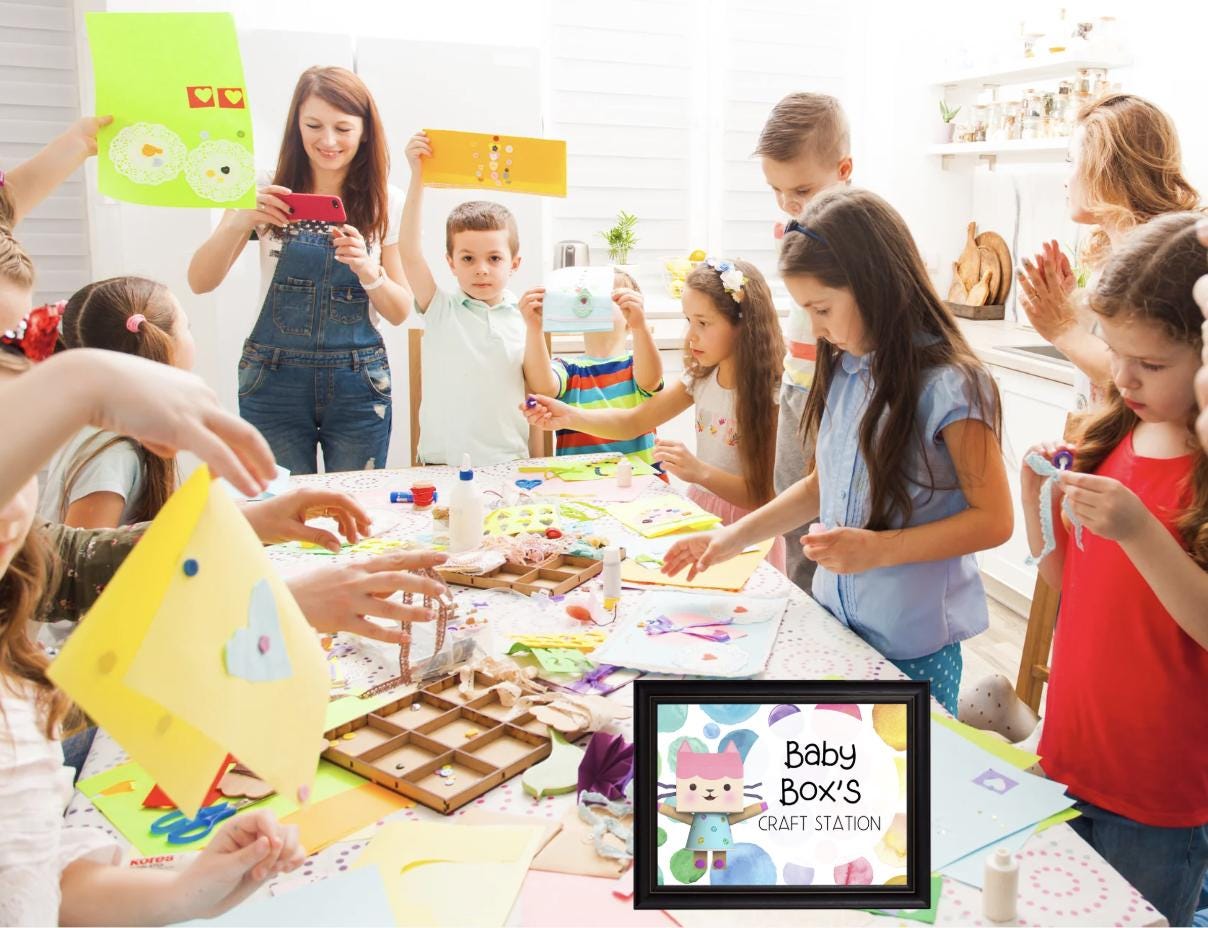 Gabby's Dollhouse Party Activity Station Signs EDITABLE DOWNLOAD - Etsy