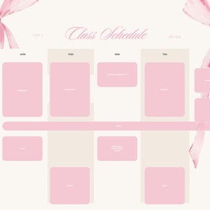 It Girl Aesthetic Pink Coquette Daily Schedule, Digital Schedule ...