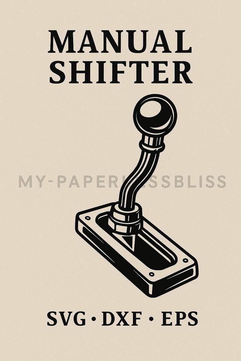 Gear Shifter SVG | Gear Shift Pattern Cut File for Cricut Silhouette ...