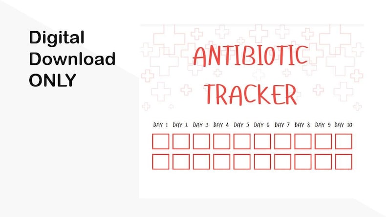 Antibiotic Tracker - Etsy