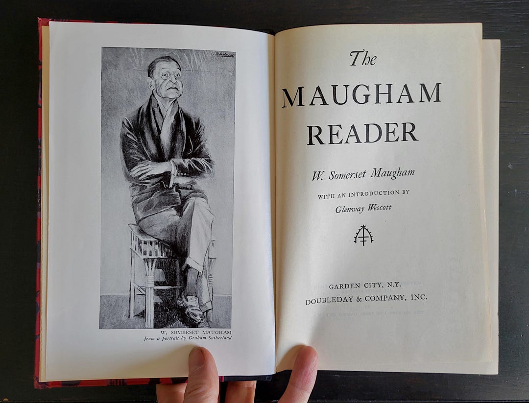 The Maugham Reader - W. Somerset Maugham - Vintage Hardcover Book 1950 ...