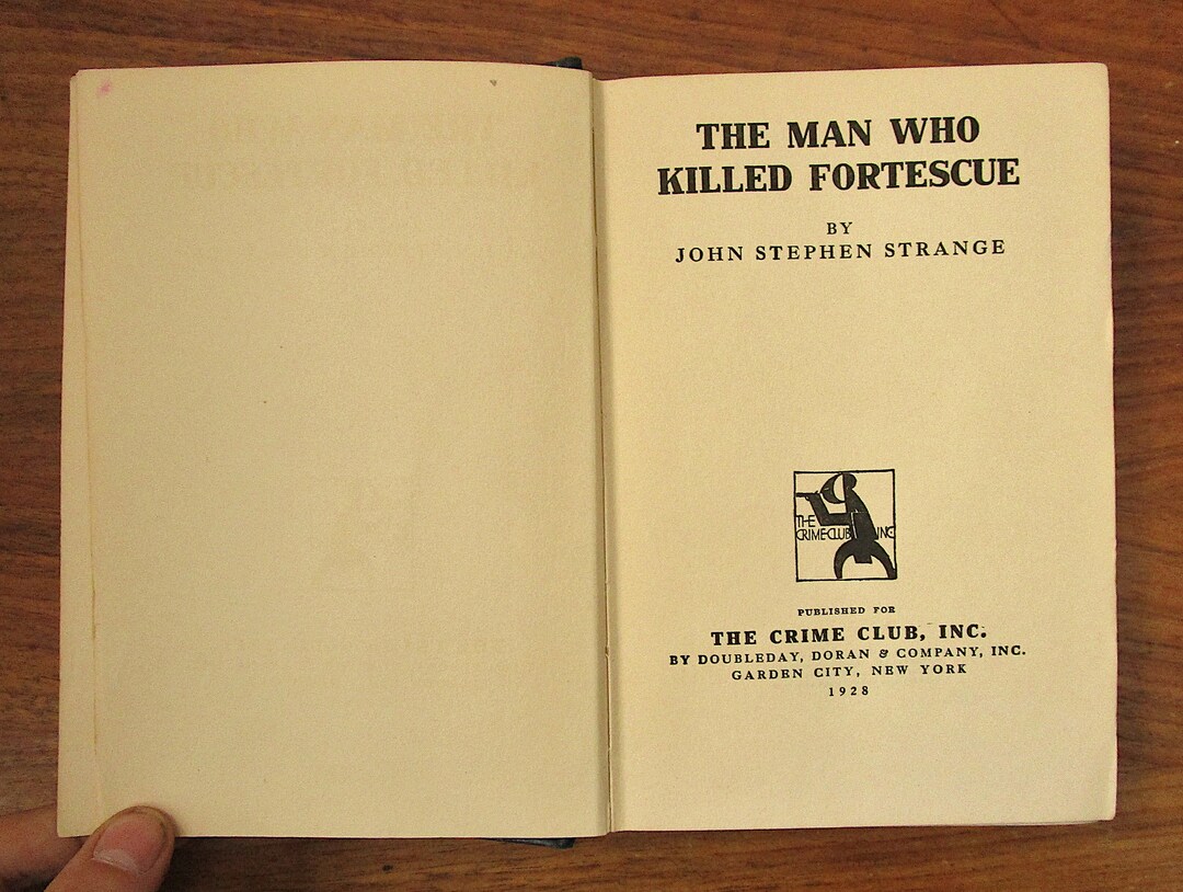 The Man Who Killed Fortescue by John Stephen Strange - Vintage ...