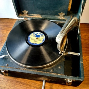 Swanson Consolidated Talking Machine - Antique Portable Phonograph Ca ...
