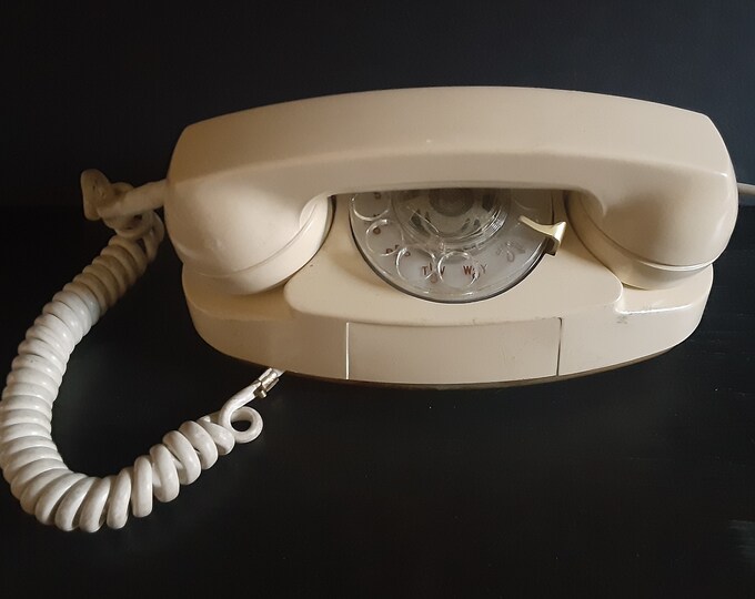 Small Vintage Rotary Desk Telephone Bell Systems Western - Etsy