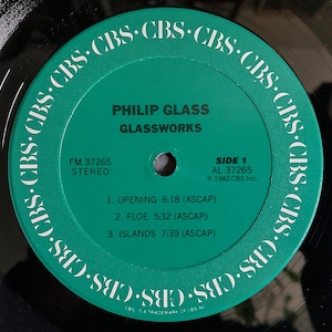 Philip Glass: Glassworks - Vintage Vinyl Record 1982 - Opening Floe ...