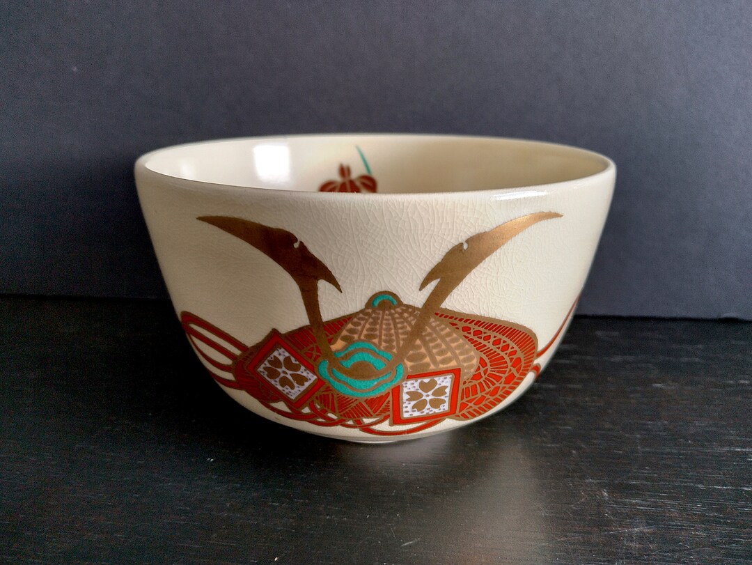 Vintage Matcha Bowl - Tezumi Samurai "celebration Helmet" Design Matcha ...