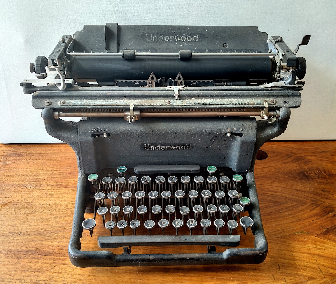 Vintage Old Underwood Manual Typewriter Model S No 12 With 18 Inch ...