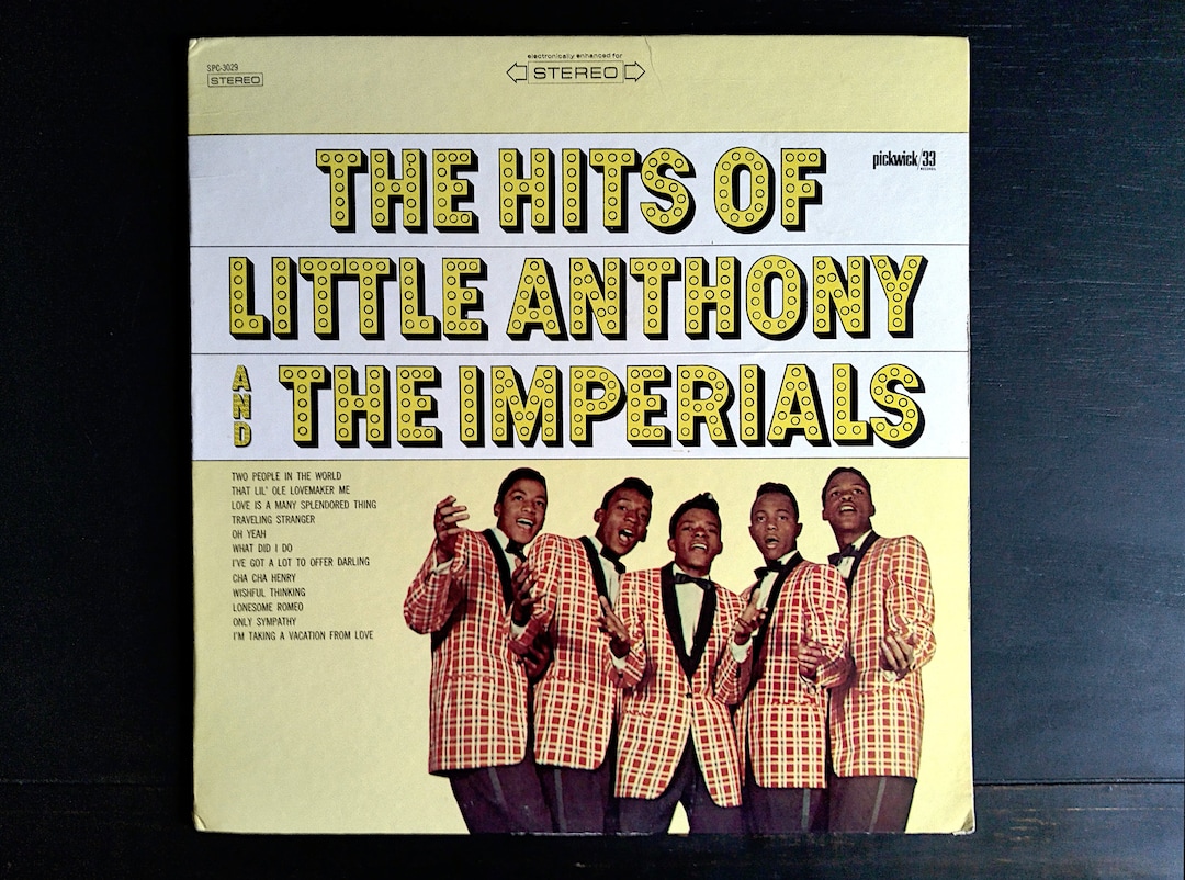 The Hits of Little Anthony & the Imperials 12 Inch Vintage Vinyl Record ...