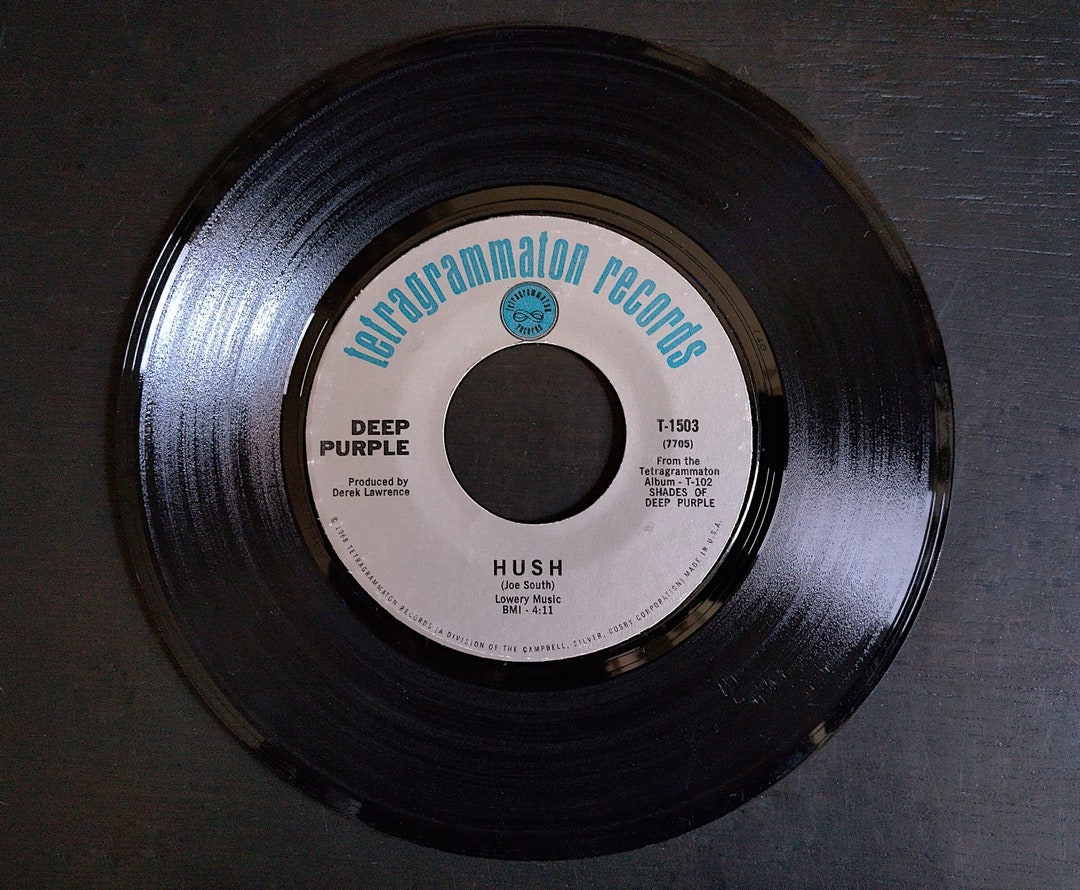 Deep Purple: Hush/ One More Rainy Day - Vintage 7" 45rpm Vinyl Single ...