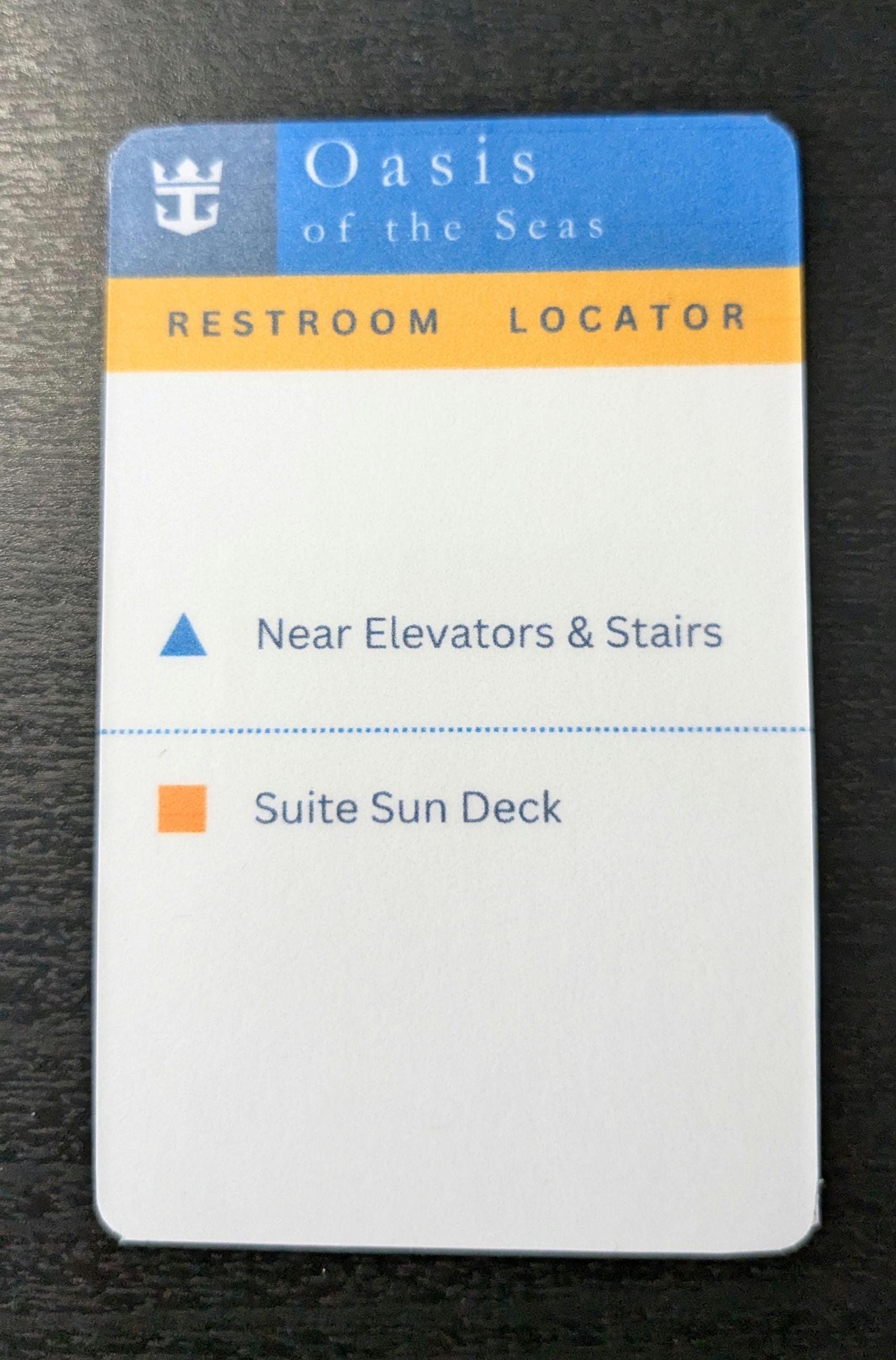 Royal Caribbean Oasis of the Seas Cruise Vacation Wallet Sized Bathroom ...