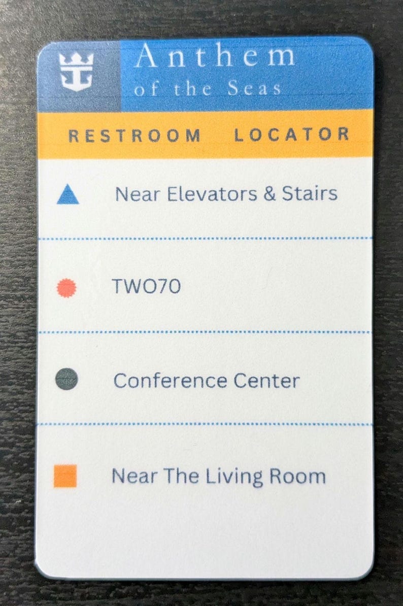 Royal Caribbean Anthem of the Seas Cruise Vacation Wallet Sized ...