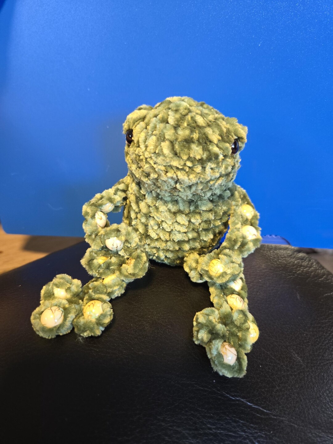 Handmade Crocheted Beaded Frog Fidget - Etsy