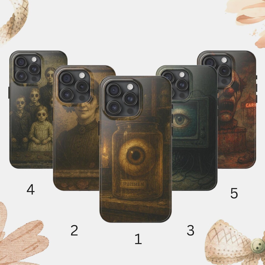 Horror Phone Case iPhone 16 15 14 13 12 11 | S24 S23 S22 S21 Gothic ...