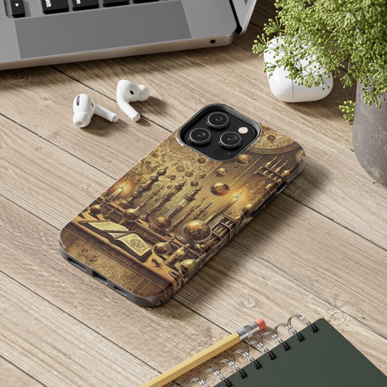 Alchemy Phone Case, Vintage Steampunk iPhone Cover, Magical Laboratory ...