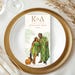 African Wedding Menu Template With Custom Couple Illustration ...