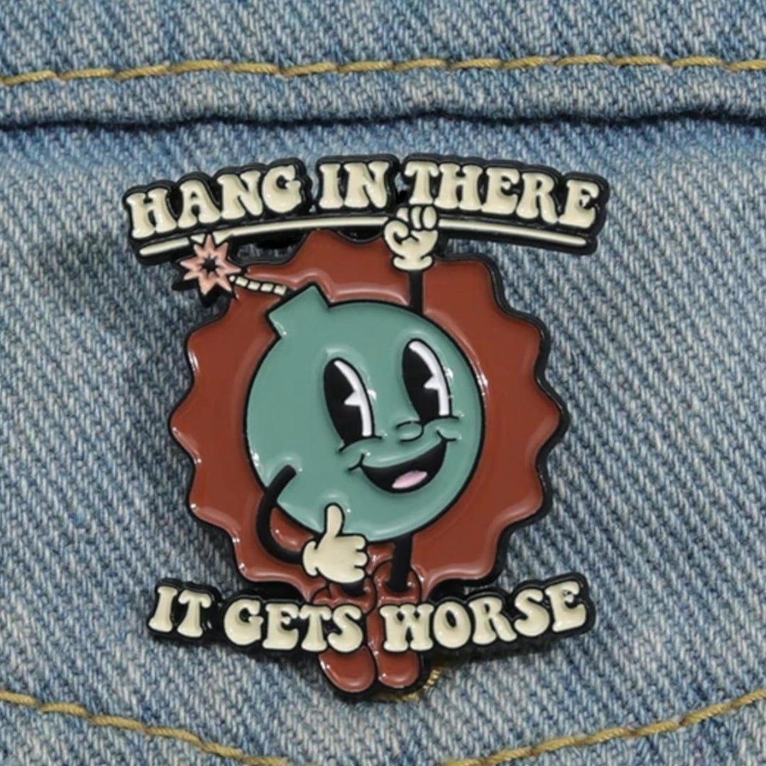 Hang in There, Enamel Pin Display Be Kind Gift for Her Brooch Collar ...