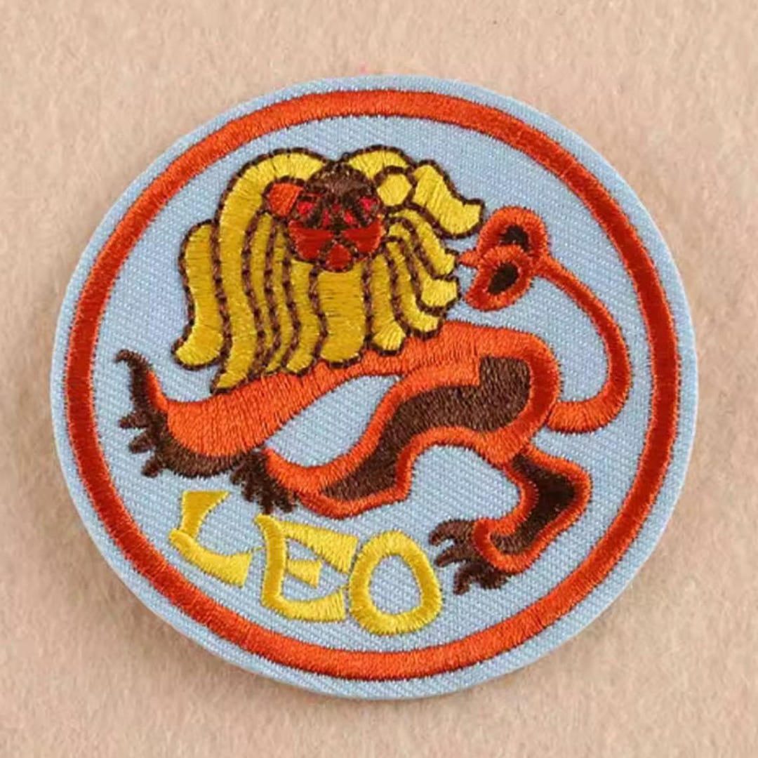 Leo-zodiac Iron on Patch – Embroidered Constellation Applique for ...