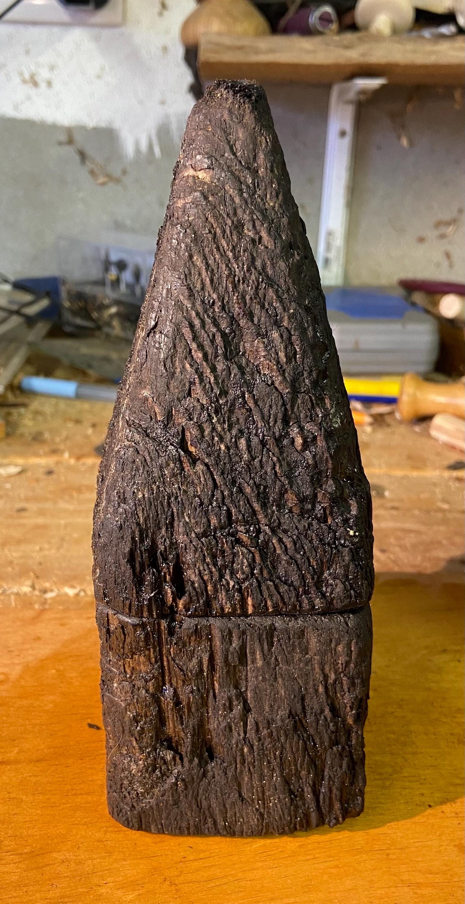 Reclaimed Oak Fence Post Pot From the West of Ireland Handmade by ...