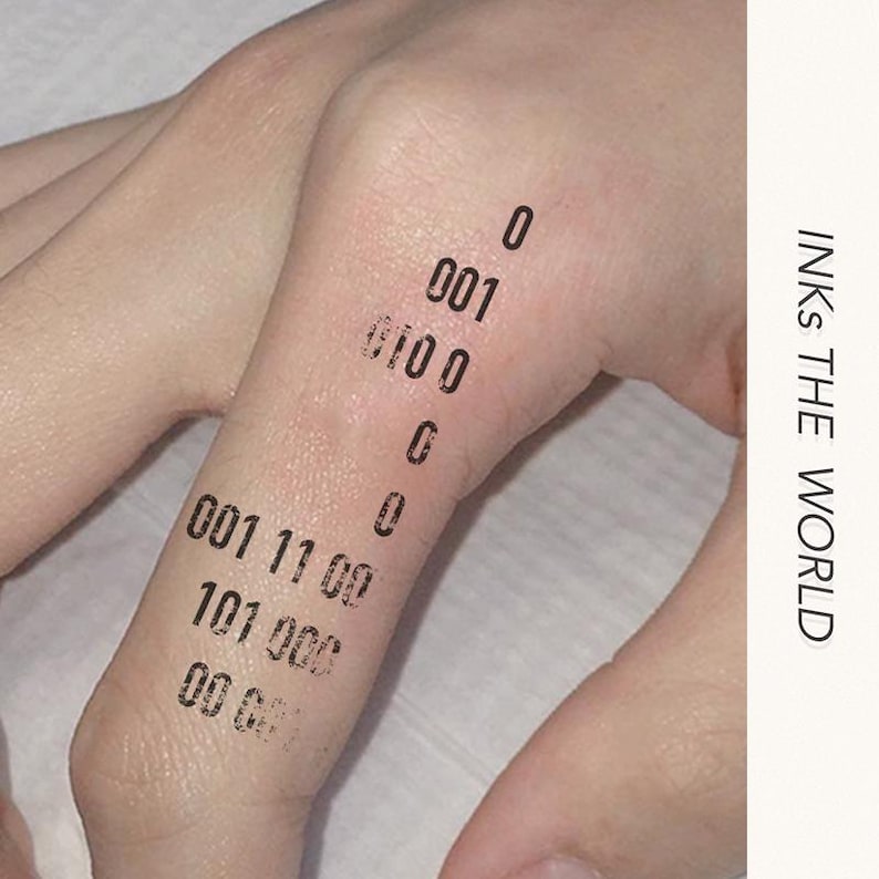 Cyberpunk Matrix Temporary Tattoo - Etsy