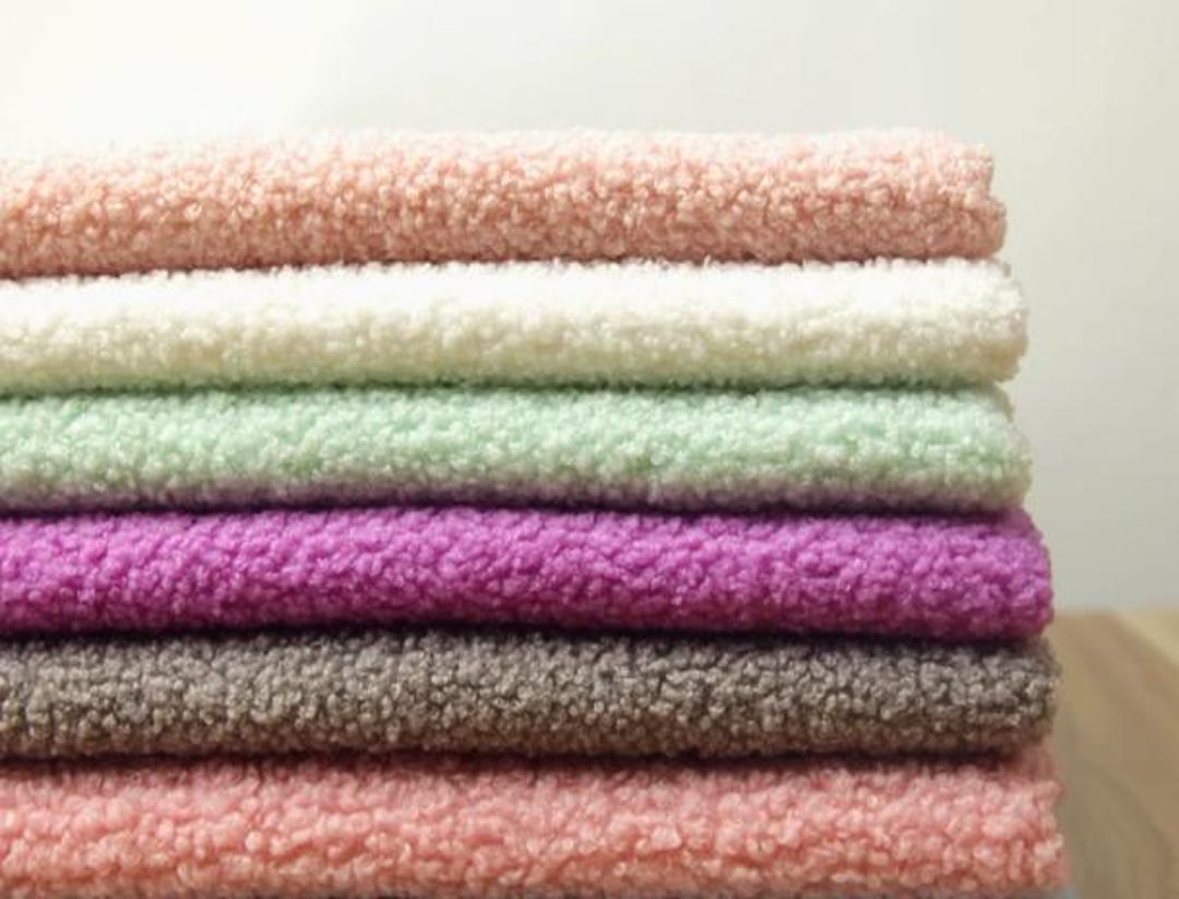 Teddy Plush Fabric, Sherpa Fabric, Fleece Fabric for Crafts, Toys, DIY ...