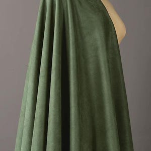 Green Faux Suede Fabric,stretch Suede Fabric, Thick Suedette Fabric ...