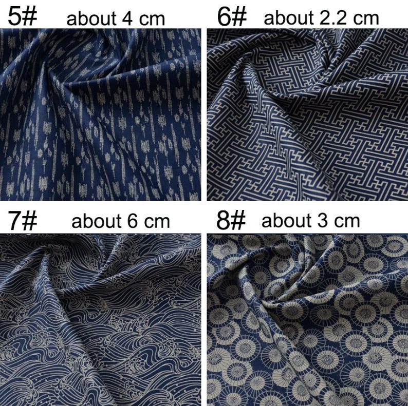 Japanese Fabric, Cotton Fabric, Sewing Fabric, Vintage Fabric, Blue ...