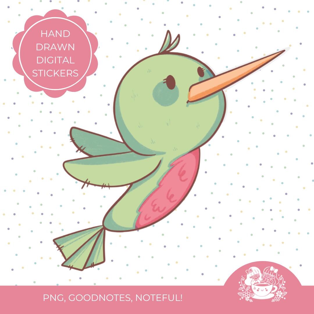 Pollinators Digital Sticker Pack | Pink Exclusive Hand-drawn Stickers ...