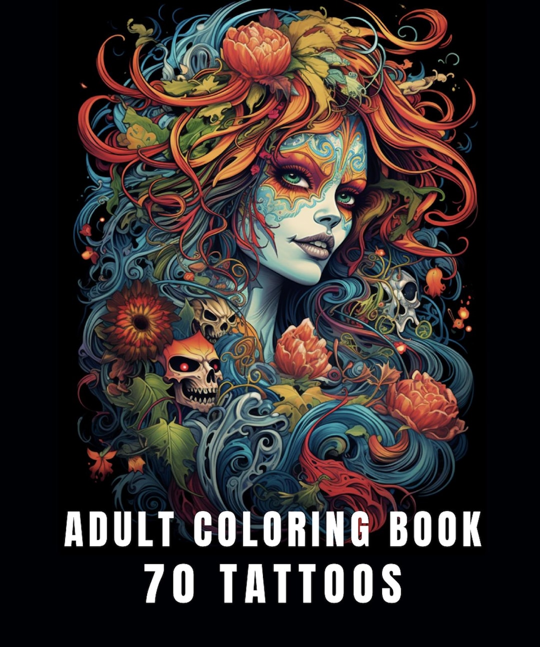 Tattoo Art Coloring Book for Adults: 70 Unique Designs to Spark Your ...