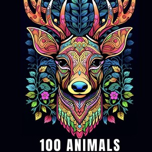 Animal Mandala Coloring Book: 100 Relaxing Designs for Adults & Teens ...