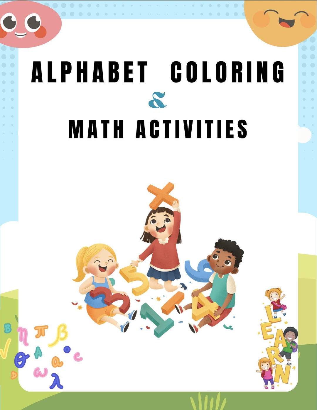 ABC & 123 Activity Book: Fun Alphabet Coloring and Math Activities for ...