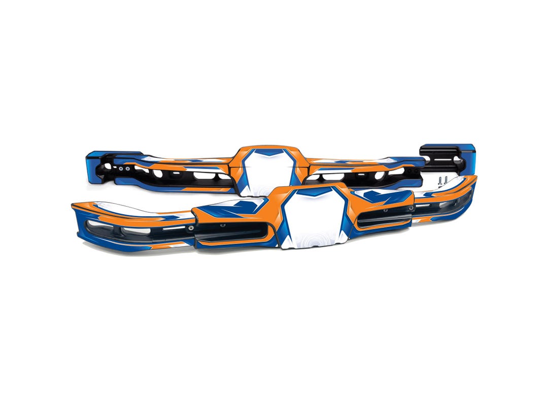 Design Theme 1 - Radial - Rear Bumper Decal Kit - Fully Customisable to ...